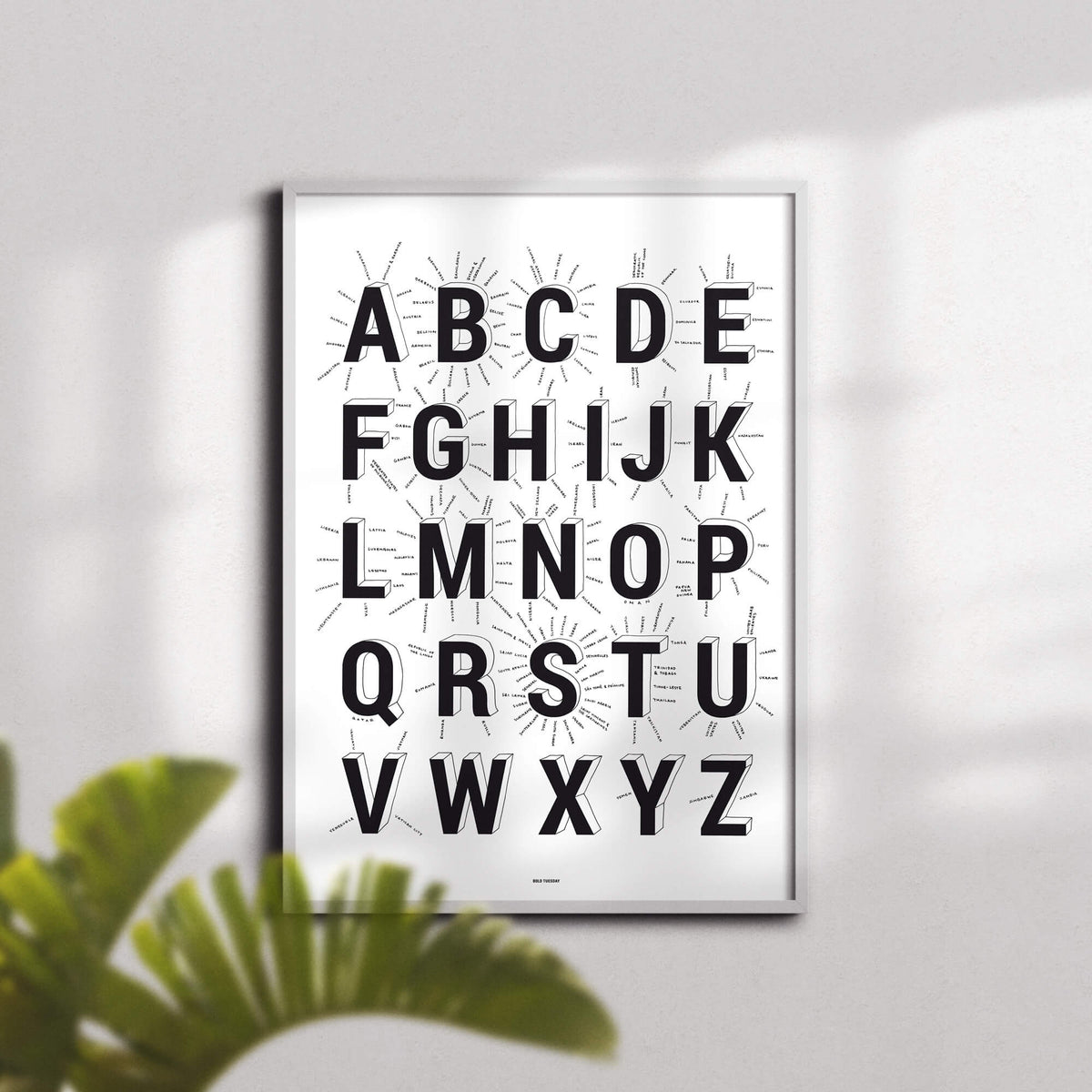 ABC - Alphabet Of Countries Wall Art For Kids! – Bold Tuesday