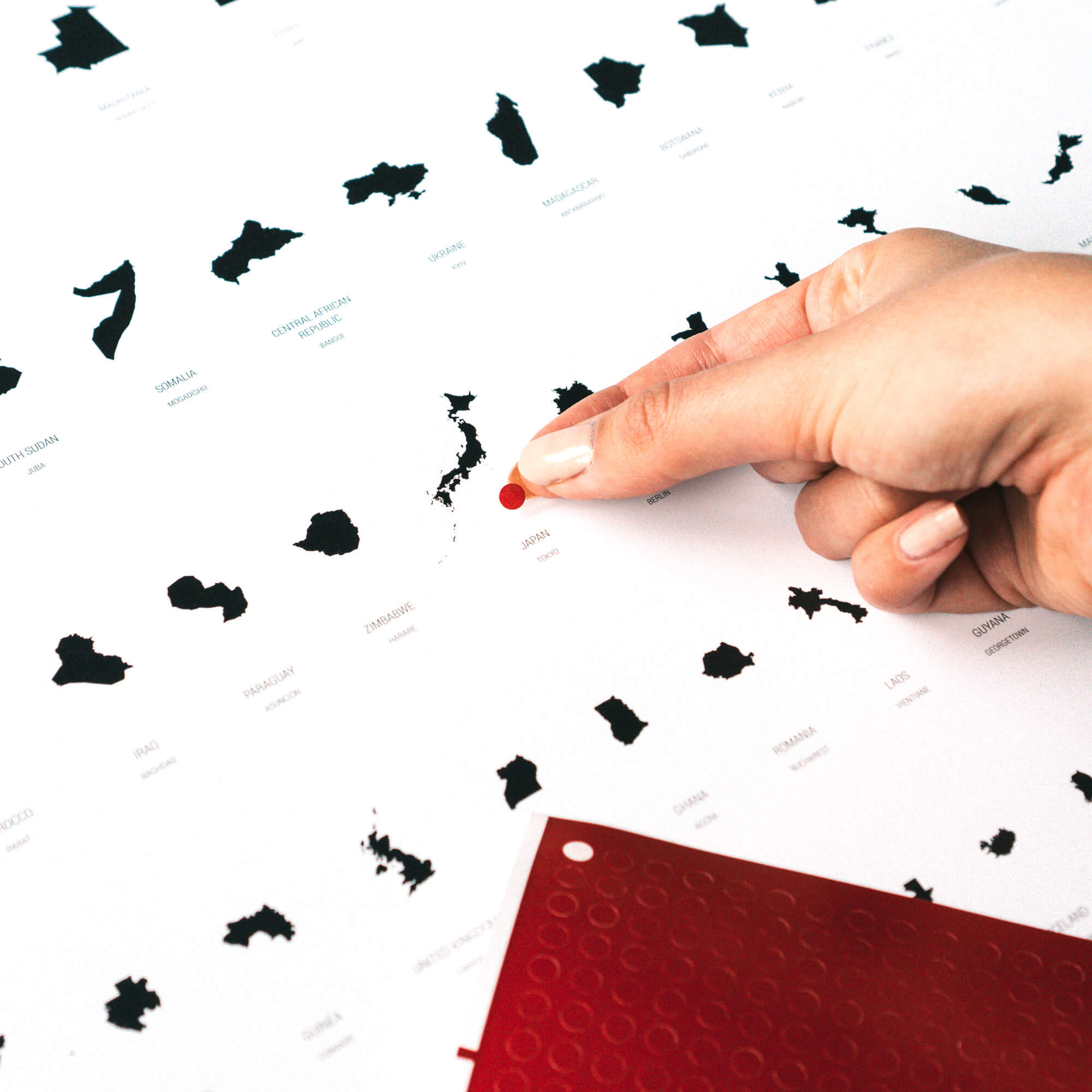 196 Countries by Size World Map Wall Art. Unique Wall Decor! – Bold Tuesday