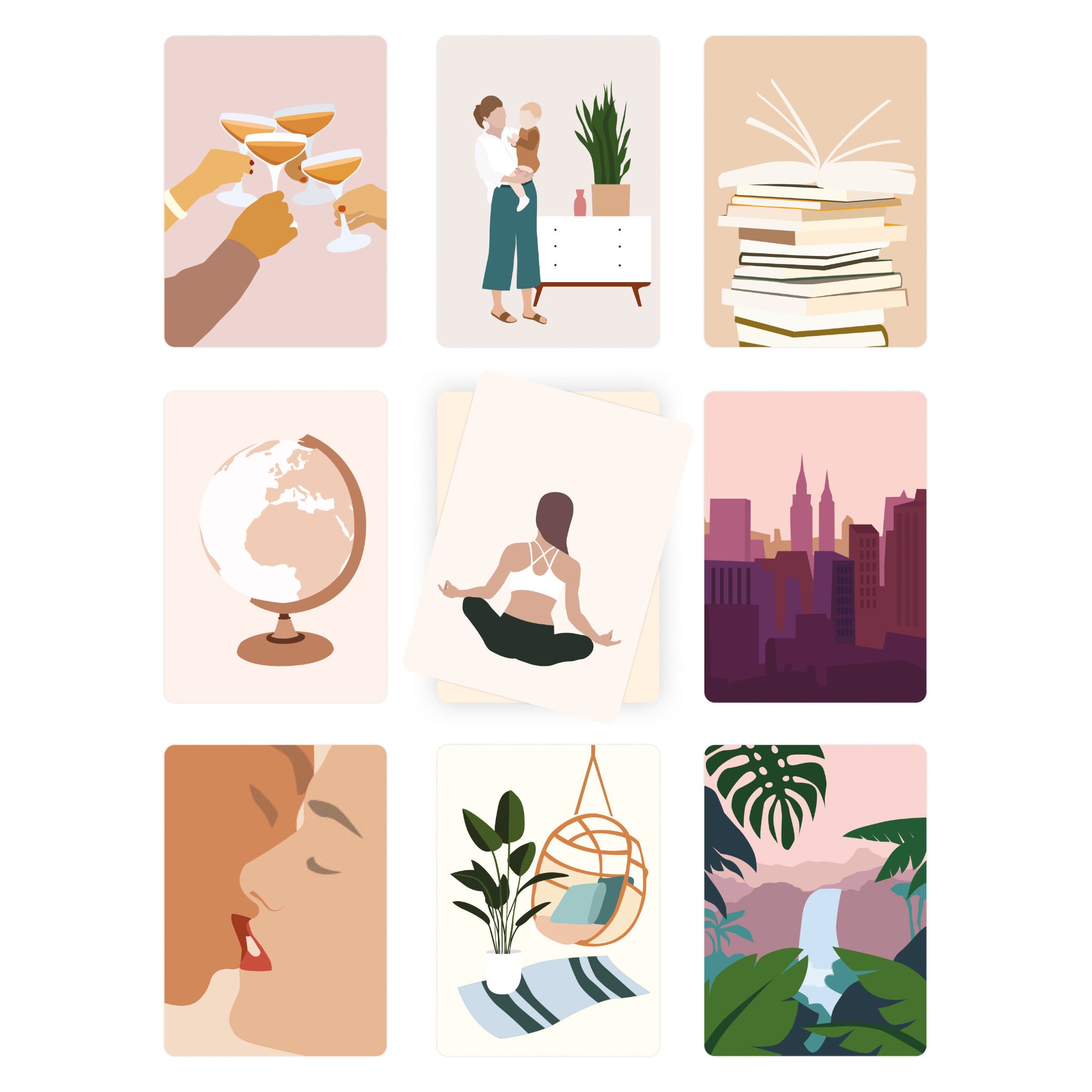 100 Visualization Cards for Your Vision Board | lllustrations – Bold ...